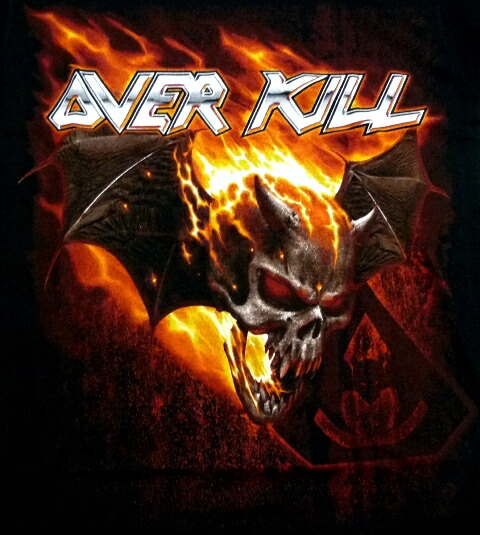 【楽天市場】OVERKILLオーヴァーキルBAT SKULL OF FIRE TOUR DATESオフィシャルバンドTシャツ：ANIMAL-ROCK