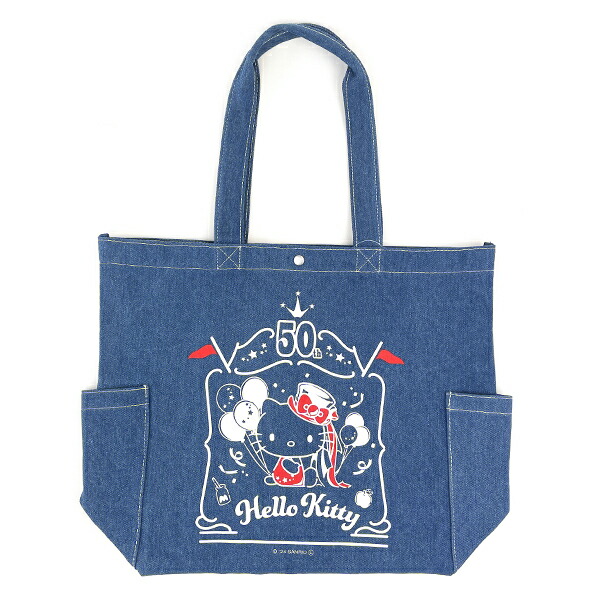 【楽天市場】サンリオ ハローキティ 50thデニムトートバッグ：ANITTO FRIENDS