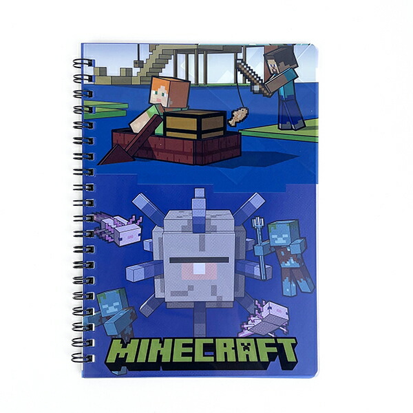 【楽天市場】マインクラフト ギミック付きリングノート(水中に潜むモノ) 文具 マイクラ 日本製：ANITTO FRIENDS