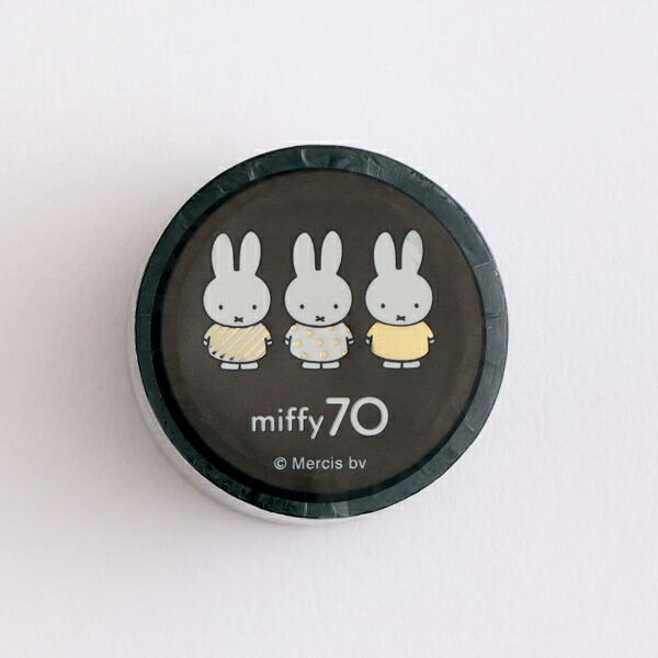 【楽天市場】ミッフィー miffy 70th 金箔クリアマスキングテープ (Black) 文具：ANITTO FRIENDS