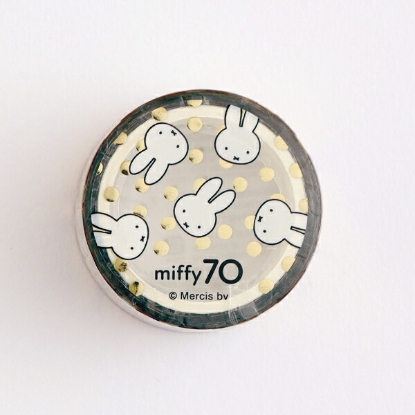 【楽天市場】ミッフィー miffy 70th 金箔クリアマスキングテープ (miffy) 文具：ANITTO FRIENDS