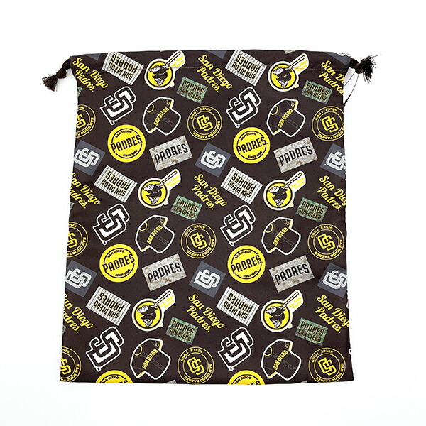 【楽天市場】MLB(メジャーリーグ) パドレス 巾着(L) (総柄) キッズ スクール 野球：ANITTO FRIENDS