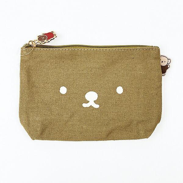 【楽天市場】ミッフィー miffy ボリス 帆布ポーチ(M) (フェイスブラウン)：ANITTO FRIENDS