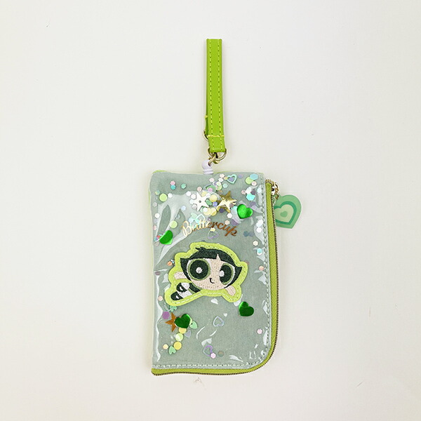 【楽天市場】パワーパフガールズ バターカップ シャカシャカキーパスポーチ グリーン パスケース：ANITTO FRIENDS