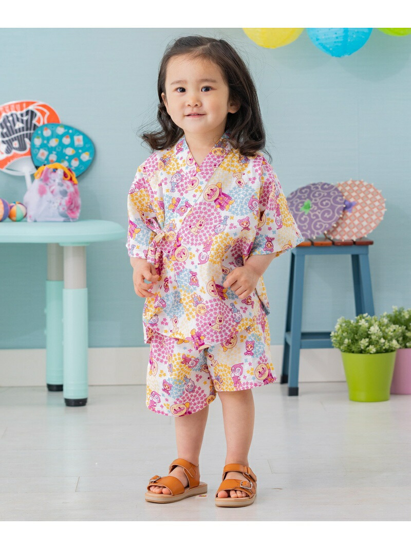 【楽天市場】APKC/(K)お花柄甚平 ANPANMAN KIDS COLLECTION アンパンマンキッズコレクション 着物・浴衣・和装小物 浴衣 ホワイト【送料無料】[Rakuten ...