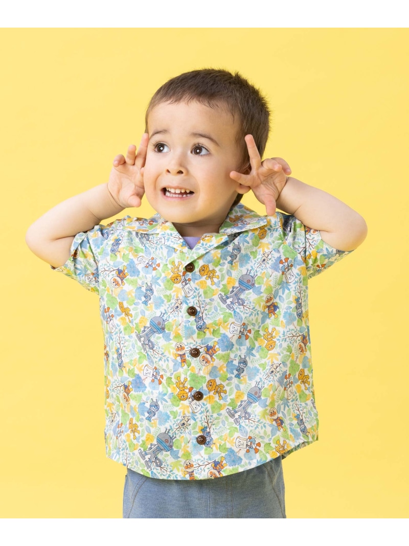 【楽天市場】【SALE／30%OFF】ANPANMAN KIDS COLLECTION/(K)リーフ総柄オープンカラーシャツ ANPANMAN ...