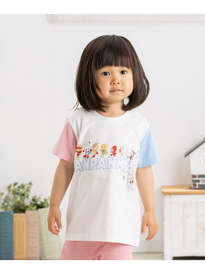 【楽天市場】APKC/(K)ANPANMANロゴ半袖Tシャツ ANPANMAN KIDS COLLECTION アンパンマンキッズコレクション トップス カットソー・Tシャツ ホワイト グレー ...