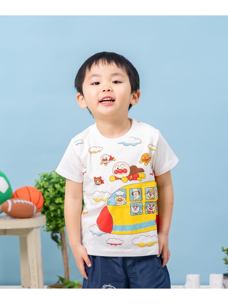 【楽天市場】【SALE／30%OFF】ANPANMAN KIDS COLLECTION/(K)めくってみよう!飛行機Tシャツ ANPANMAN ...