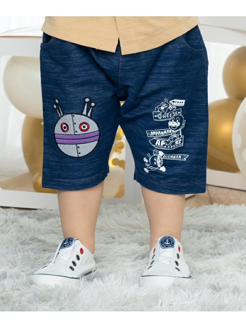 【楽天市場】【SALE／30%OFF】APKC/(K)だだんだんアップリケデニムニットパンツ ANPANMAN KIDS COLLECTION ...