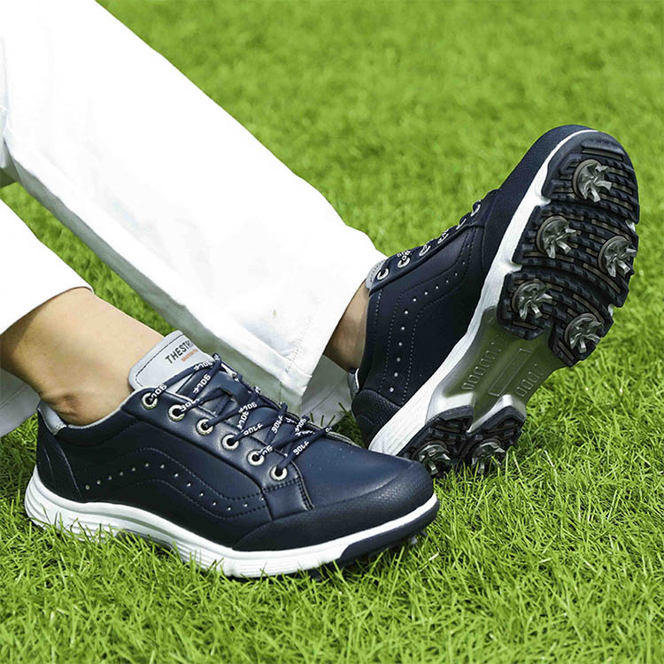 【楽天市場】PGM プロ ゴルフシューズ メンズ スパイクタイプ スニーカー スパイクシューズ スパイク ボア 黒 白 ネイビー イエローオークル 大きいサイズ 28.5cm 3E 幅広 ...