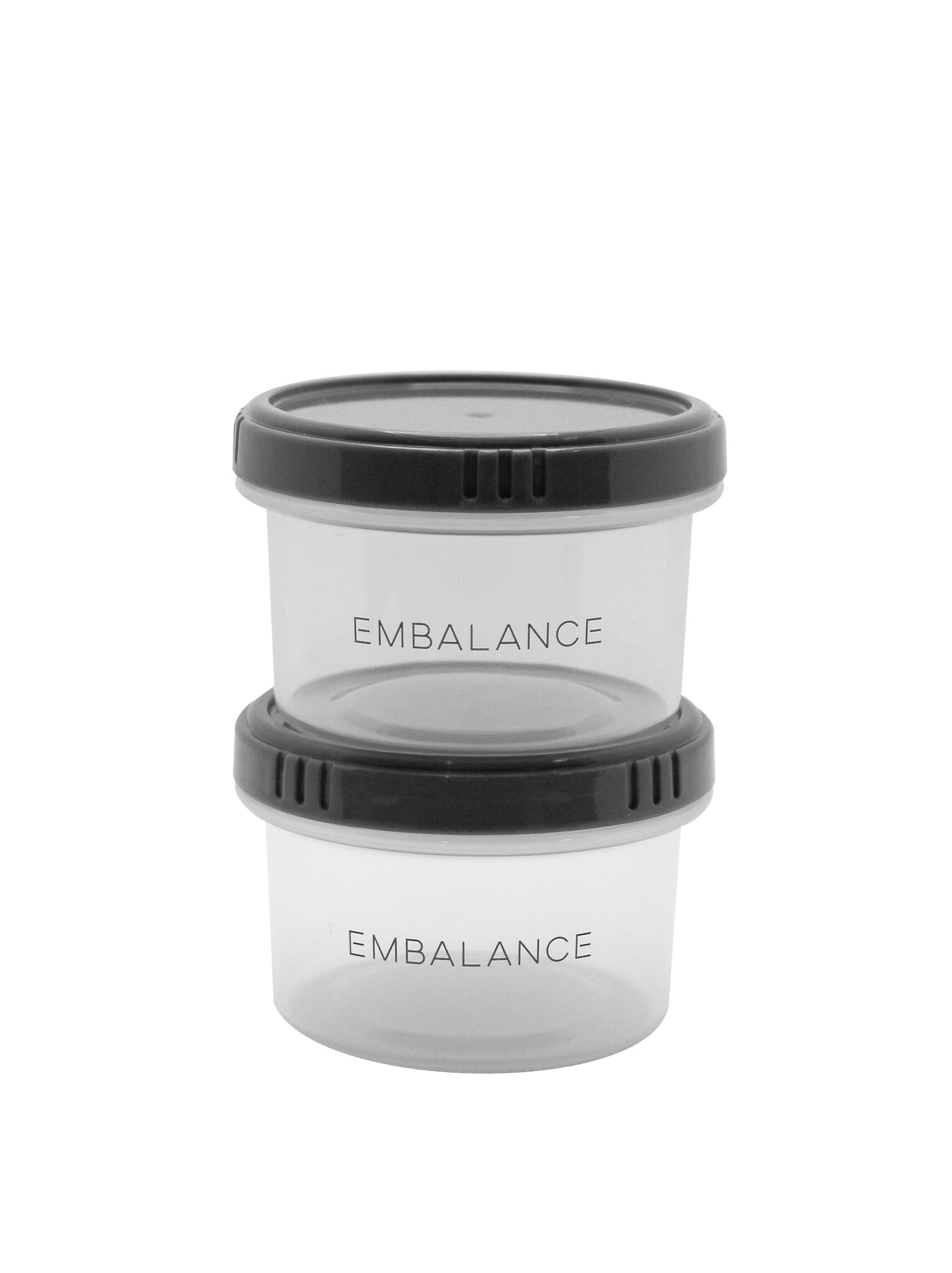 【楽天市場】エンバランスラウンドコンテナXS 130ml×2P グレー【ウィルマックス】【EMBalance 】【メール便・コンパクト便不可】：安心・安全の食品館