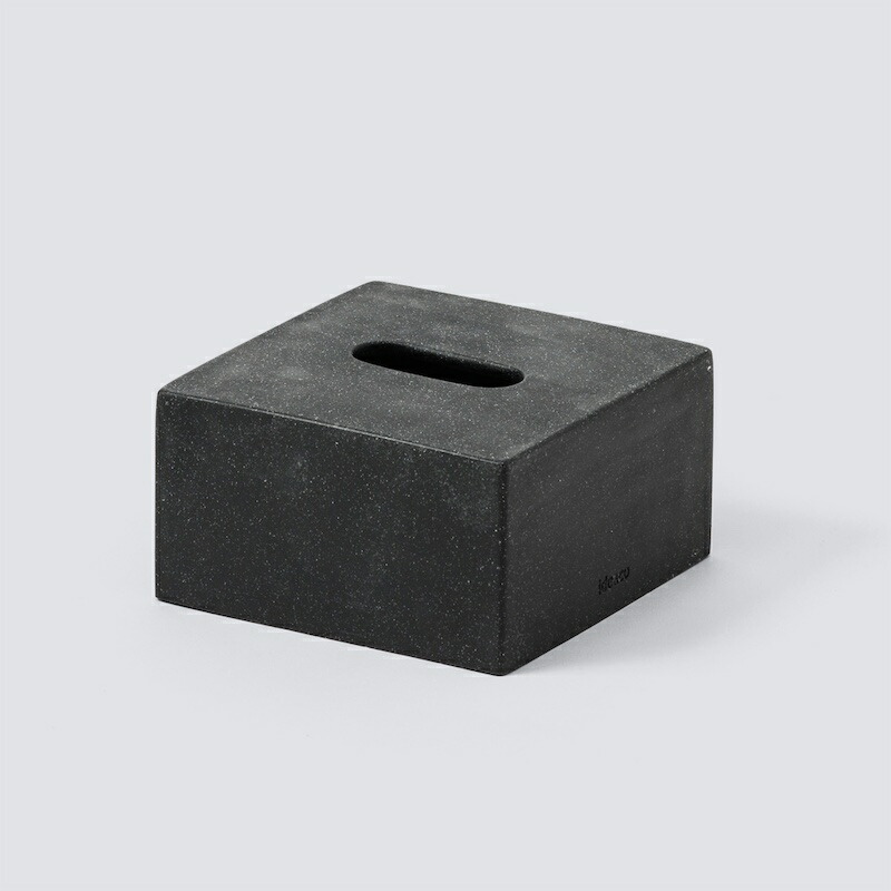 【楽天市場】【売れ筋】ideaco イデアコ BAR HALF バーハーフ ティッシュケース ストーンサンドブラック 4539918010628 黒 ティッシュボックス ハーフティッシュ ...