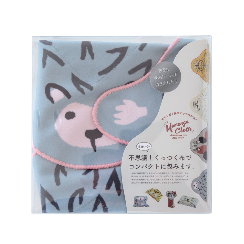 BISQUE Momonga 保冷くっつきクロス モモンガ【ビスク お弁当箱 ランチクロス お出掛け 遠足 デザイン雑貨 ランチタイム 保冷保温】