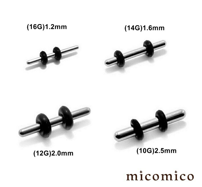 【楽天市場】ボディピアス ☆ラウンドプラグ (16G)1.2mm / (14G)1.6mm / (12G)2.0mm / (10G)2.5mmボディピアス ホール ボディピアス サージカル ...