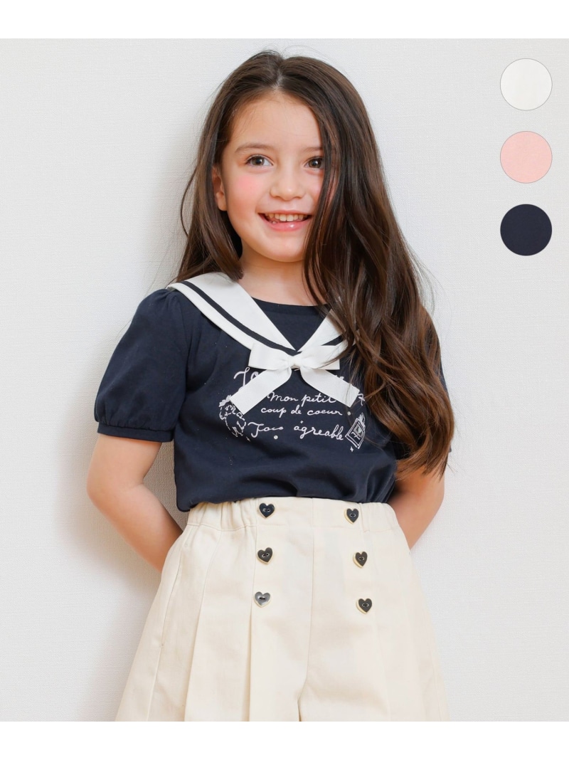 【楽天市場】【SALE／30%OFF】セーラーカラー Tシャツ any FAM KIDS エニィファム トップス カットソー・Tシャツ ネイビー ピンク ホワイト【RBA_E】[Rakuten ...