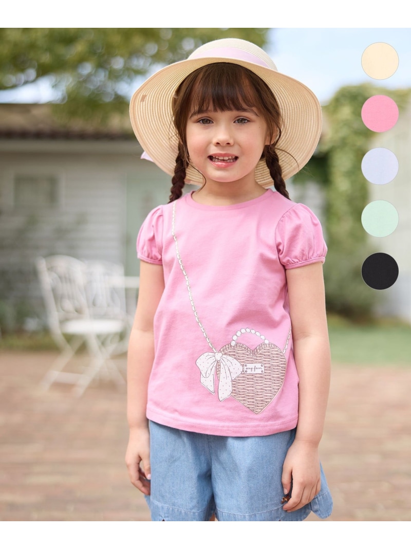 【楽天市場】【WEB限定】7days プリント 半袖 Tシャツ any FAM KIDS エニィファム トップス カットソー・Tシャツ ブルー ブラック ピンク ホワイト グリーン ...