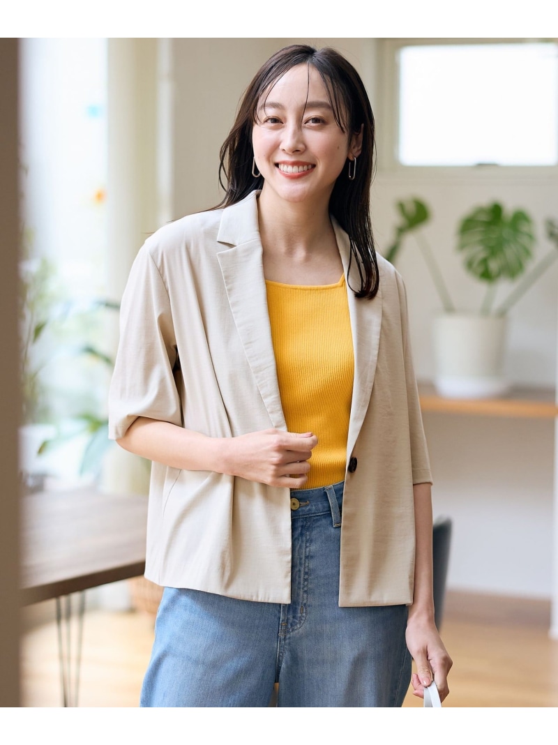 【楽天市場】【洗濯機可/接触冷感/UVケア】清涼リラックス半袖ジャケット any FAM エニィファム ジャケット・アウター その他のジャケット・アウター グレー【送料無料】[Rakuten ...