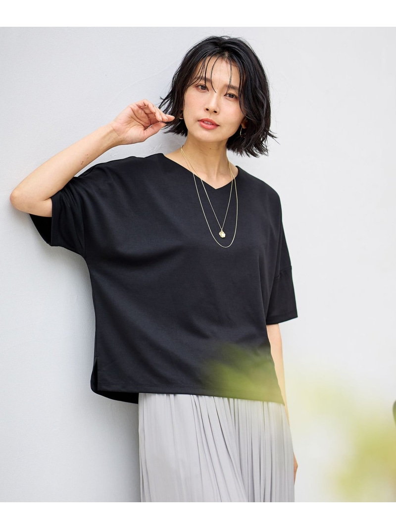 【楽天市場】【SALE／30%OFF】【洗濯機可/接触冷感/UVカット/アンチピリング】ドライポンチVネックプルオーバー any FAM L エニィファム トップス カットソー・Tシャツ ...