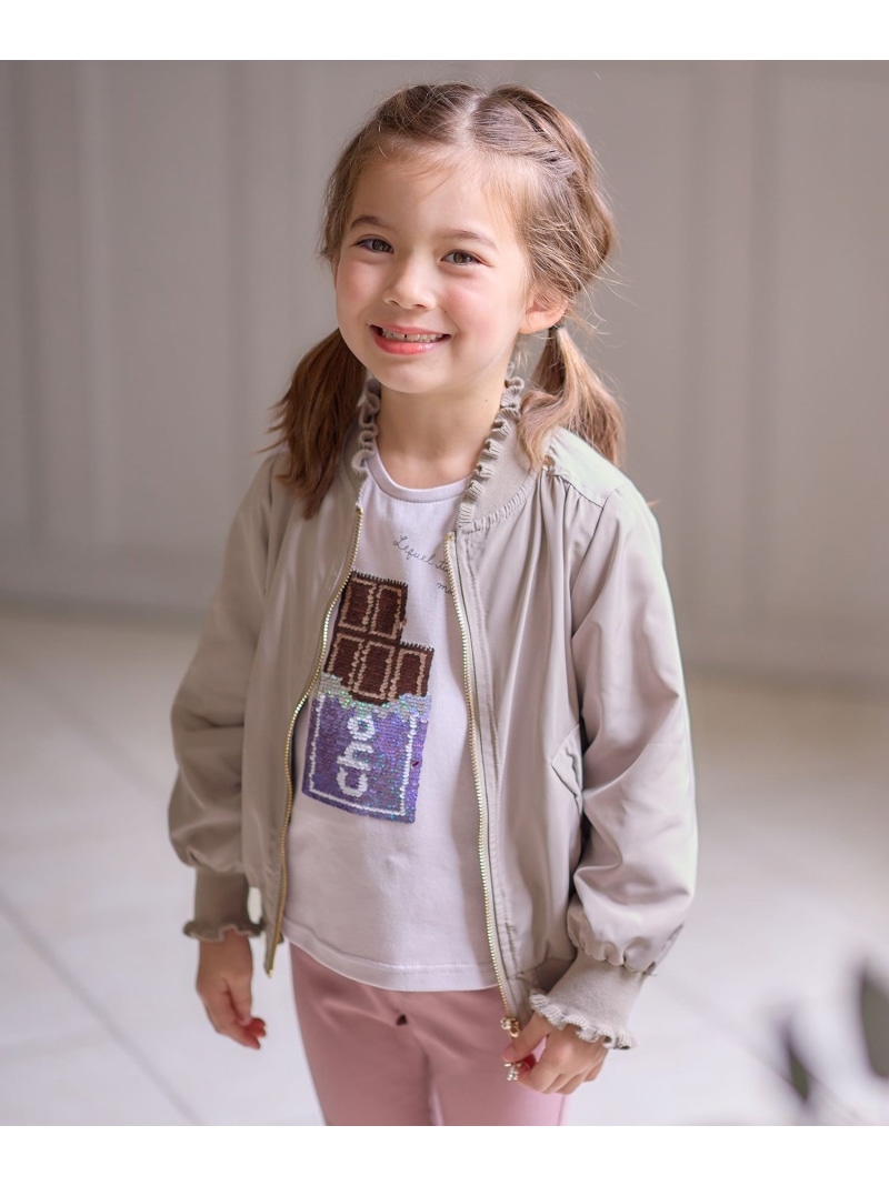 【楽天市場】【SALE／50%OFF】ガーリー MA-1 any FAM KIDS エニィファム ジャケット・アウター その他のジャケット・アウター ベージュ ブラック【RBA_E ...