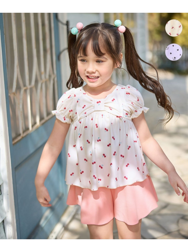 【楽天市場】総柄 セパレート水着 any FAM KIDS エニィファム 水着・スイムグッズ 水着 ピンク ブラック【送料無料】[Rakuten Fashion]：any FAM