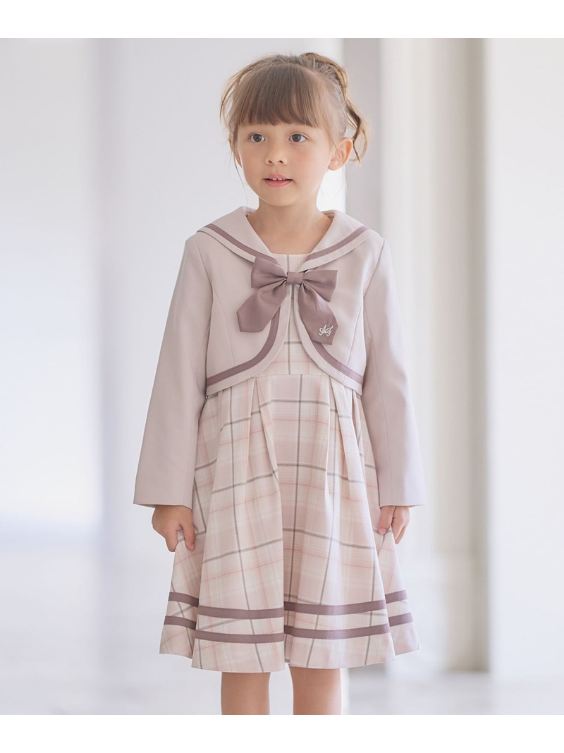【楽天市場】【SALE／30%OFF】ジャケット付き チェック ワンピース any FAM KIDS エニィファム ワンピース・ドレス ワンピース ネイビー ピンク【RBA_E】【送料無料 ...