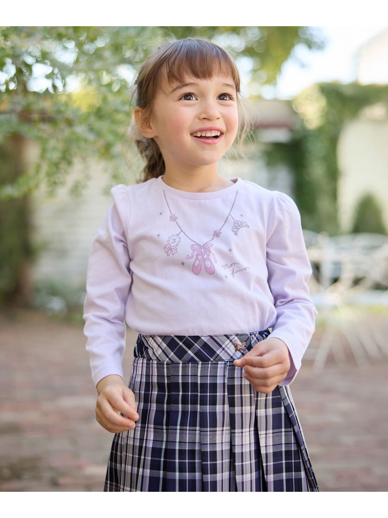 【楽天市場】【WEB限定】7days プリント 長袖Tシャツ any FAM KIDS エニィファム トップス カットソー・Tシャツ ホワイト ピンク パープル ネイビー[Rakuten ...