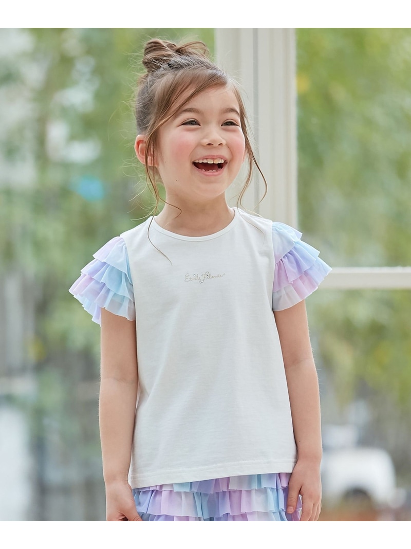 【楽天市場】【SALE／20%OFF】接触冷感 レインボーチュール Tシャツ any FAM KIDS エニィファム トップス カットソー・Tシャツ ホワイト パープル ピンク【RBA_E ...