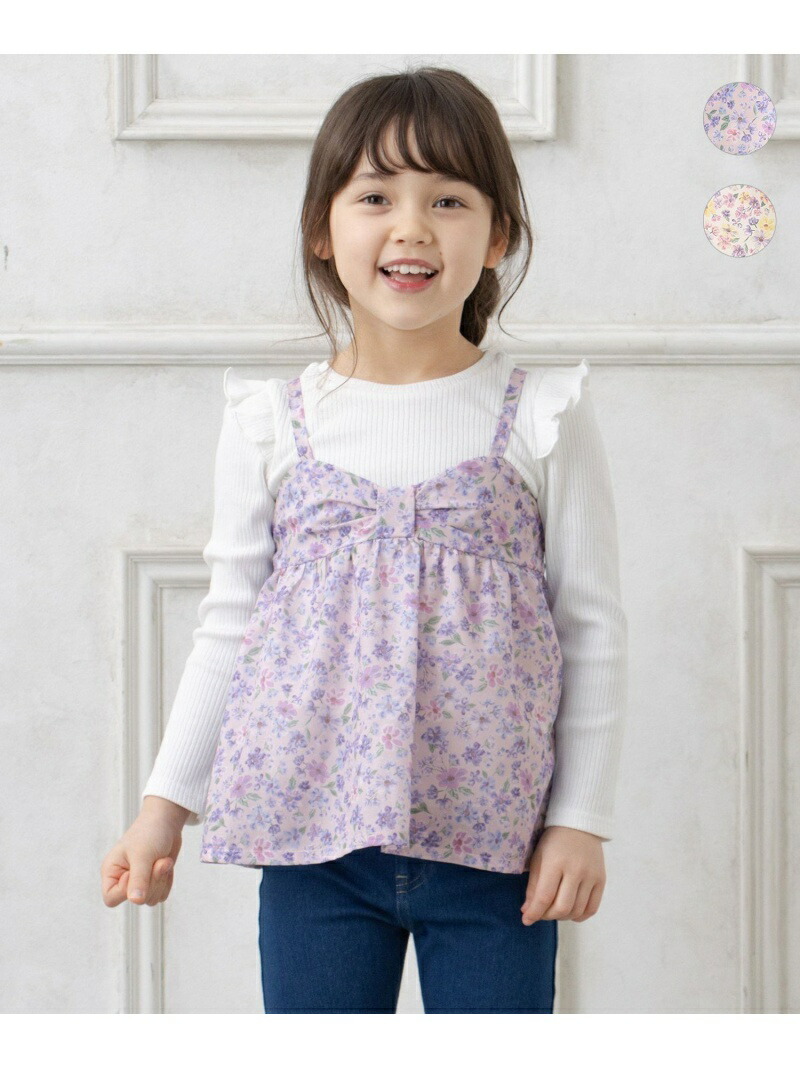 【楽天市場】【SALE／30%OFF】花柄キャミセット 長袖 Tシャツ any FAM KIDS エニィファム トップス カットソー・Tシャツ ホワイト ベージュ【RBA_E】[Rakuten ...