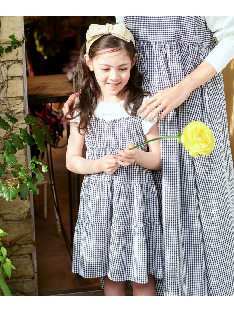 【楽天市場】【SALE／20%OFF】サッカー ギンガム ワンピース any FAM KIDS エニィファム ワンピース・ドレス ワンピース ブラック パープル【RBA_E】【送料無料 ...