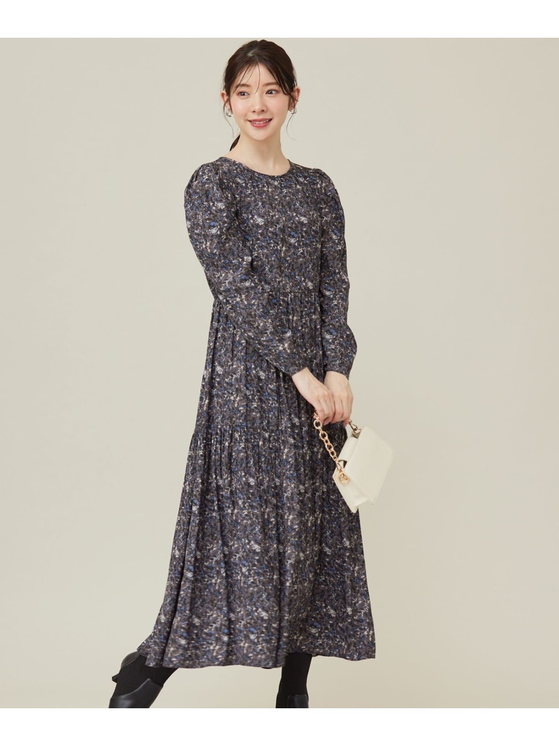 【楽天市場】【SALE／30%OFF】【BAILA12月号掲載・貴島明日香さんコラボ】ペイントタッチフラワー ワンピース ANY SIS L ...