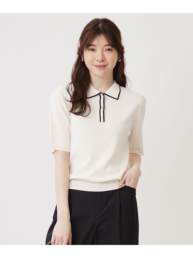 【楽天市場】【SALE／30%OFF】【UVケア】ポロ襟 プルオーバー ANY SIS S エニィスィス トップス ニット ホワイト【RBA_E】【送料無料】[Rakuten Fashion ...