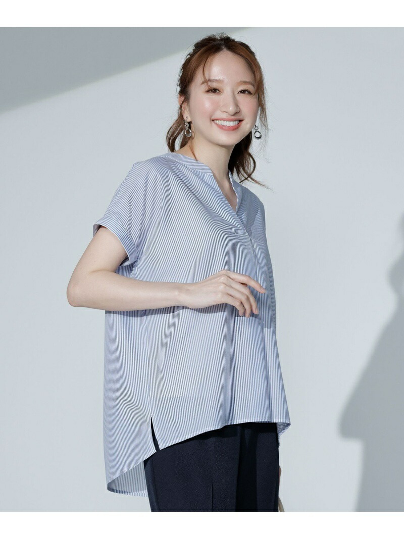 【楽天市場】【SALE／30%OFF】【洗える】スキッパーイージー シャツ any SiS S エニィスィス トップス シャツ・ブラウス ...