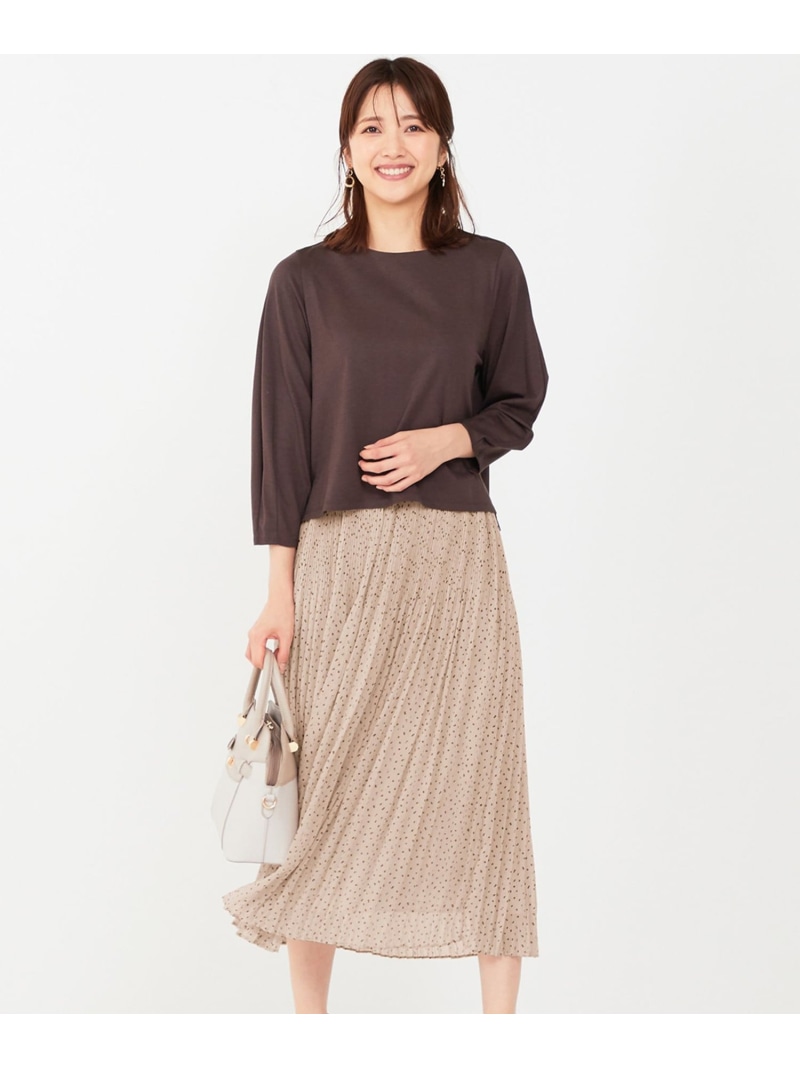 【楽天市場】【SALE／50%OFF】【2SET】トップス*プリーツスカート セット any SiS S エニィスィス ワンピース・ドレス ドレス ブラウン ピンク ブルー ネイビー【RBA ...