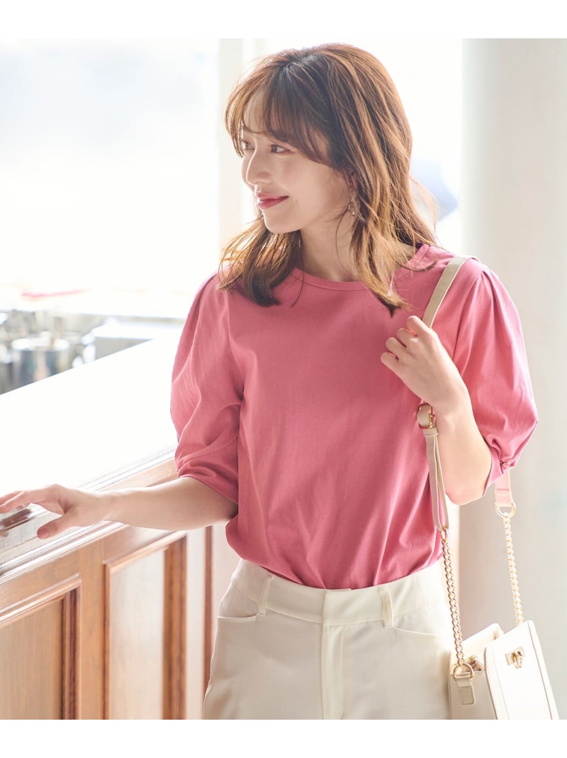 【楽天市場】【SALE／20%OFF】【UVケア】プレーティングジャージー タックスリーブ カットソー any SiS S エニィスィス トップス カットソー・Tシャツ ピンク ホワイト ...