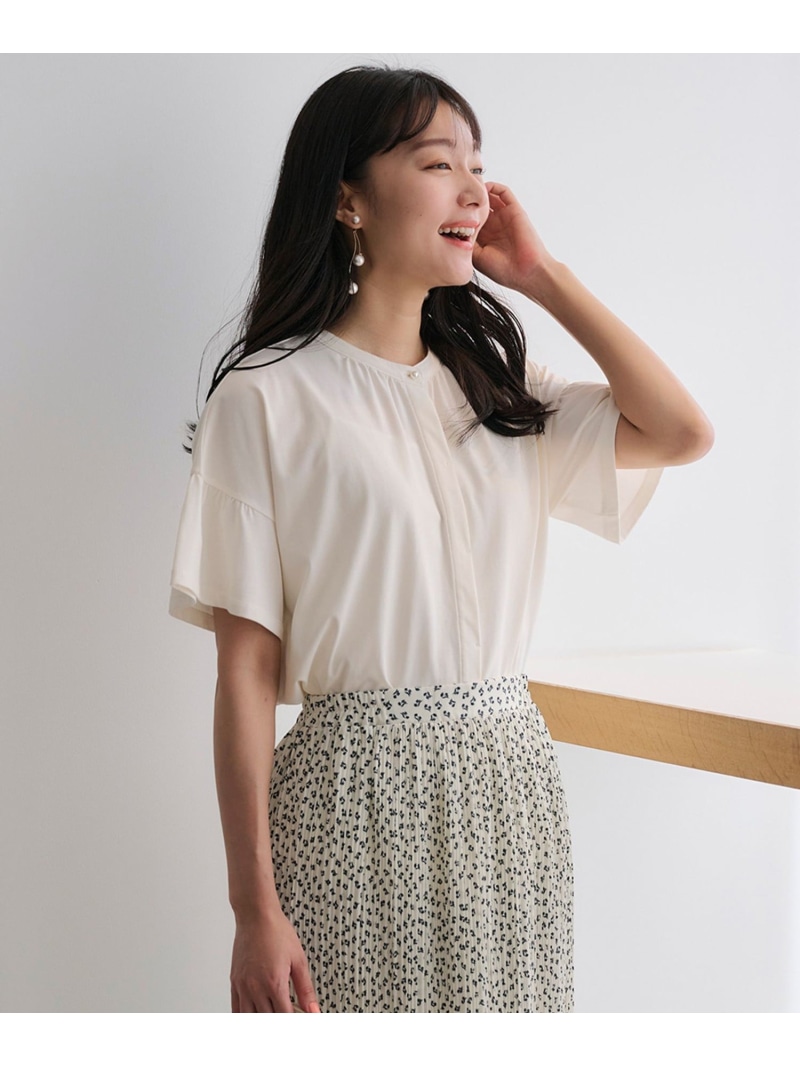 【楽天市場】【SALE／20%OFF】【UVケア・接触冷感】汗ジミ防止加工カット ブラウス any SiS S エニィスィス トップス カットソー・Tシャツ レッド ホワイト ブラック ...