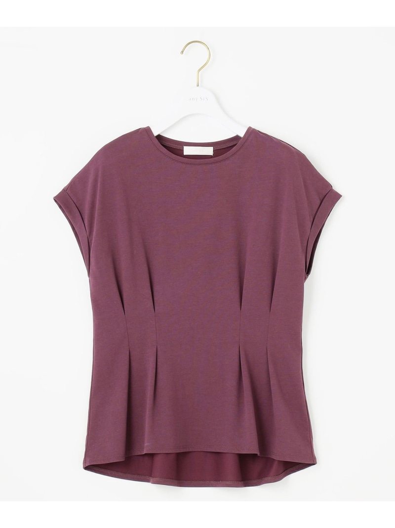 【楽天市場】【SALE／20%OFF】【UVケア・接触冷感】汗ジミ防止加工ペプラム カットソー any SiS S エニィスィス トップス カットソー・Tシャツ ホワイト ブラック グリーン ...