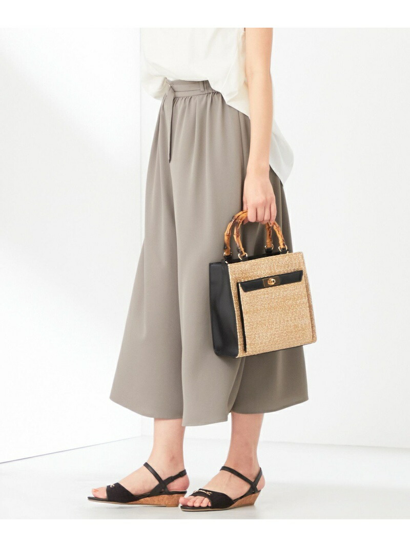 【楽天市場】【SALE／20%OFF】【接触冷感&UVカット】サラキレイワイド パンツ any SiS エニィスィス パンツ その他のパンツ ネイビー カーキグリーン ブラウン ホワイト ...