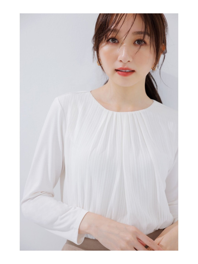 【楽天市場】【SALE／30%OFF】【吸水速乾・UVケア】コンフォートジャージー シフォンコンビ カットソー any SiS S エニィスィス トップス カットソー・Tシャツ ネイビー ...