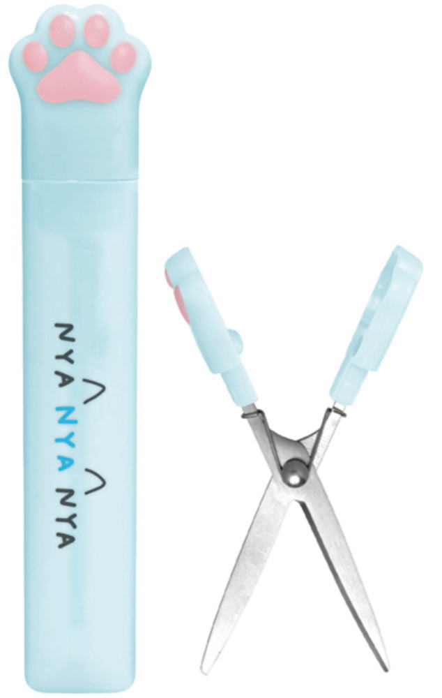 【楽天市場】【オリジナル】肉球シザー【NYA NYA NYA BLUE】【青】【はさみ】【文房具】【学校】【勉強】【雑貨】【グッズ】【かわいい ...