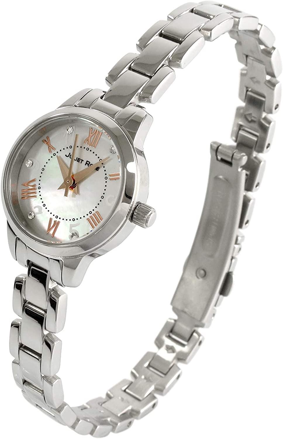 【楽天市場】[ジュリエット ローズ] JULIET ROSE 腕時計 JUL-407シリーズ シルバー ホワイト レディースウォッチ 貝パール ...