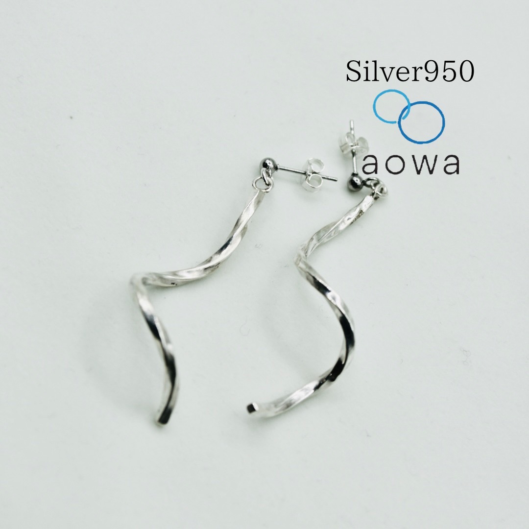 【楽天市場】【MAX50%OFF】「送料無料」 silver950 silver925 ハンドメイド ねじりロングピアス レディース：aowa
