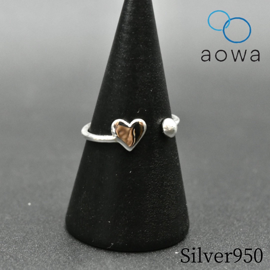 【楽天市場】「送料無料」 silver950 ハンドメイド 指先キュート デザインリング ミニハート サイズ調節可能 レディース：aowa