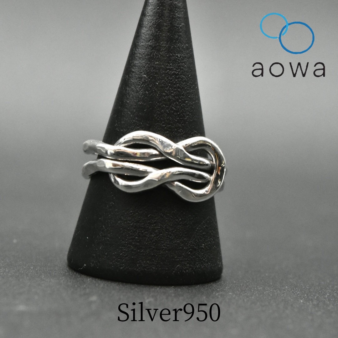 【楽天市場】【MAX50%OFF】「送料無料」 silver950 インフィニティ槌目リング 結びリング ハンドメイド 男女兼用：aowa