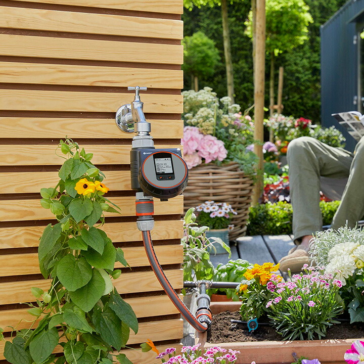 【楽天市場】散水 水やり 水遊び GARDENA ガルデナ タカショー / ウォータータイマーフレックス /小型 (rco)：青山ガーデン 屋外家具・ライト