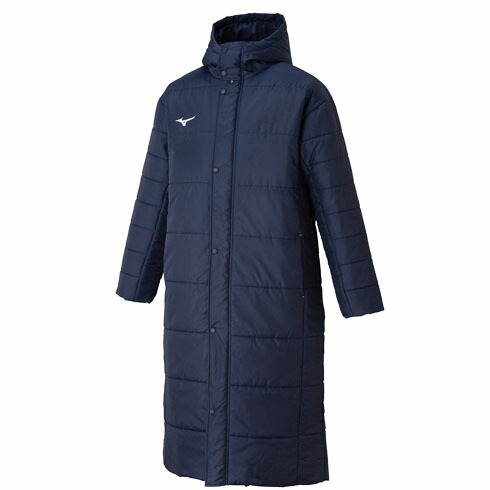 【楽天市場】ミズノ(mizuno) マルチスポーツ ウエア アウター ベンチコート 中綿ロングコート ユニセックス (24aw) ディープ ...