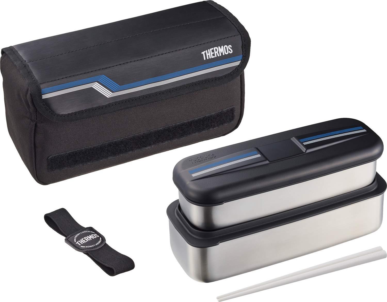 【楽天市場】サーモス 弁当箱 ステンレス フレッシュランチボックス 1100ml ラインブラック DSD-1104W L-BK：DEARSTORE