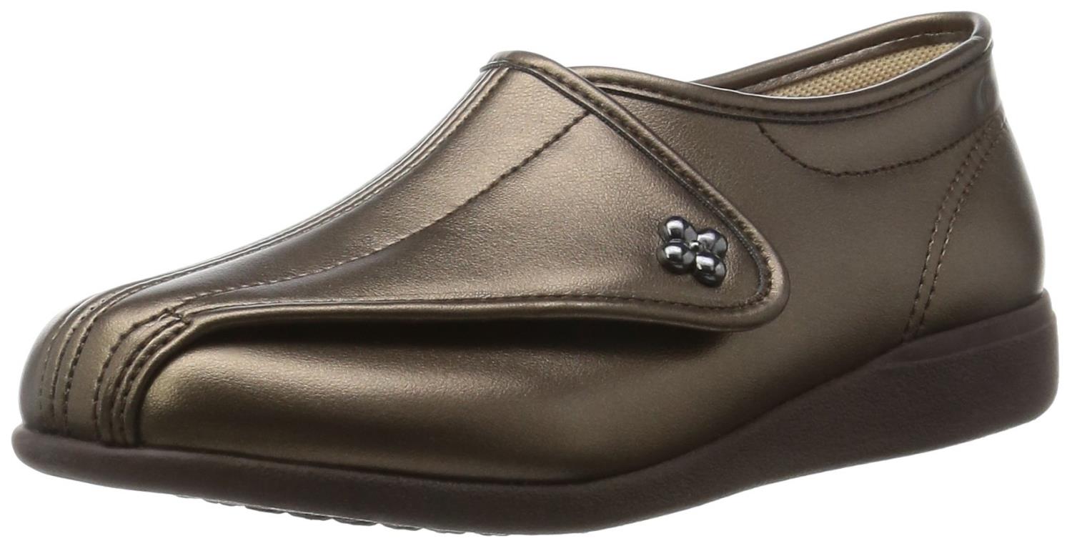 【楽天市場】快歩主義 介護シューズ 軽量 転倒予防 リハビリ 幅広3E KHS L011 レディース ブロンズスムース 23.5 cm 3E：DEARSTORE