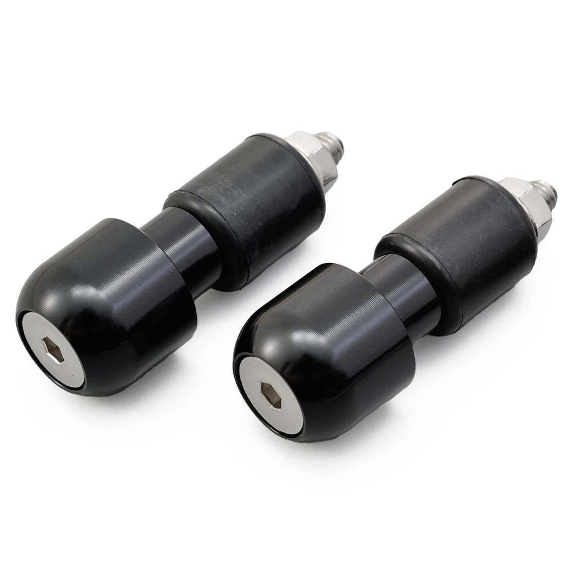 【楽天市場】デイトナ(Daytona) アルミビレット バイク用 バーエンド 汎用 内径φ14-19 ラウンドタイプ ブラック 67809 ...