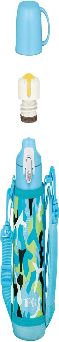 【楽天市場】サーモス 水筒 真空断熱2ウェイボトル 0.6L/0.63L ブルーホワイト 直飲み コップ付き 子供用 通園通学 FJJ-601WF BLWH：DEARSTORE