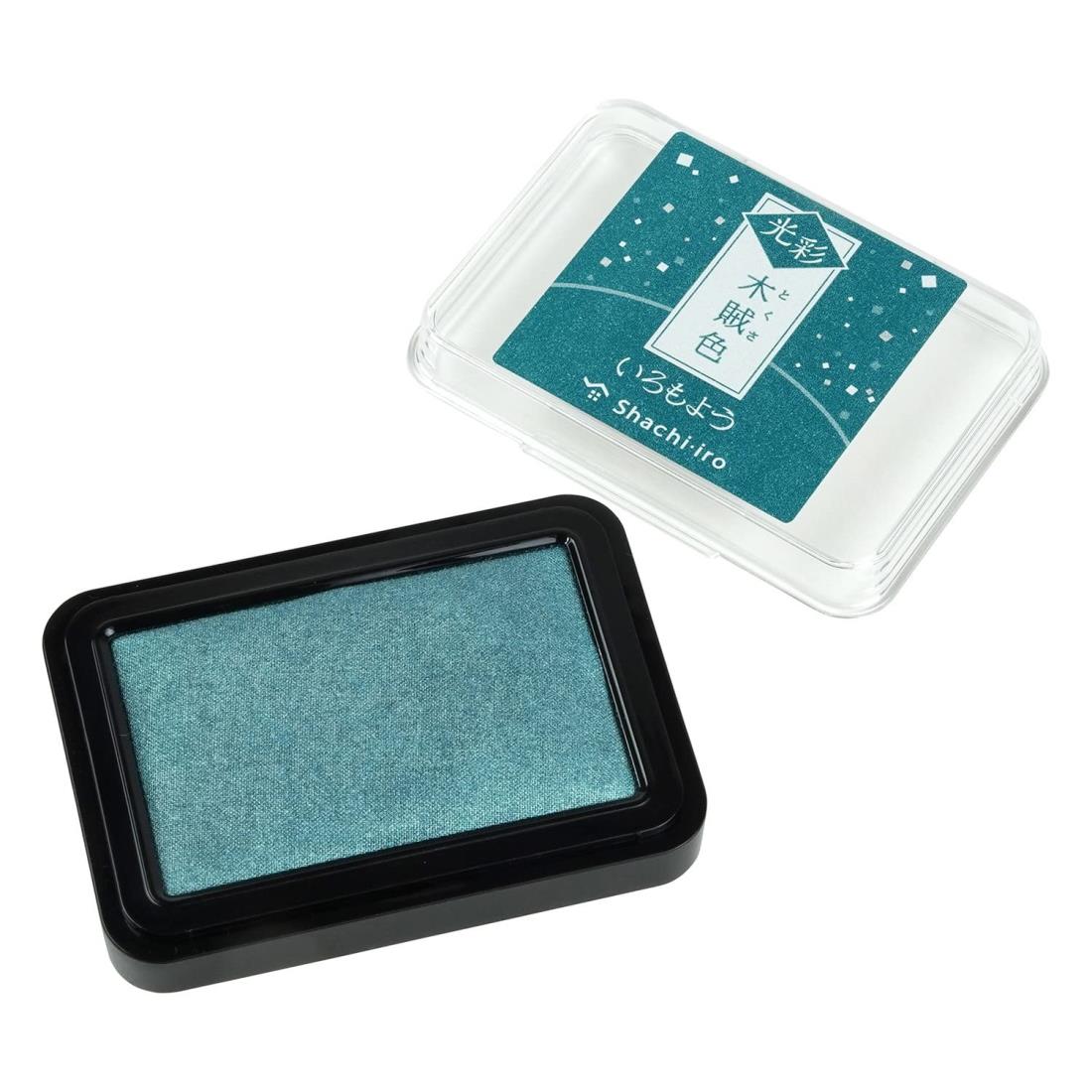 【楽天市場】シャチハタ スタンプパッド いろもよう 光彩 木賊色 とくさいろ HAC-1G-DG：DEARSTORE